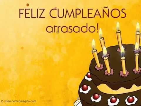 Feliz cumpleaños atrasado: formas originales