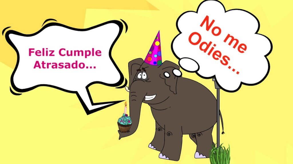 Feliz cumpleaños atrasado: formas originales